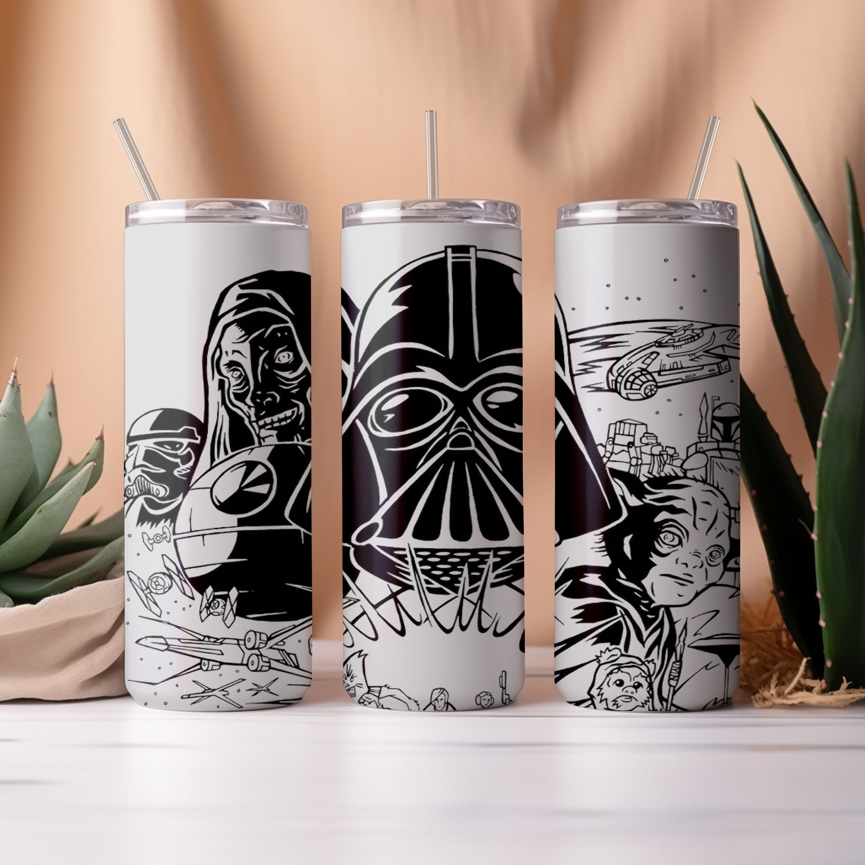 Star Wars Tumbler Wrap Bundle | 20 Oz Star Wars Quencher Tumbler PNG ...