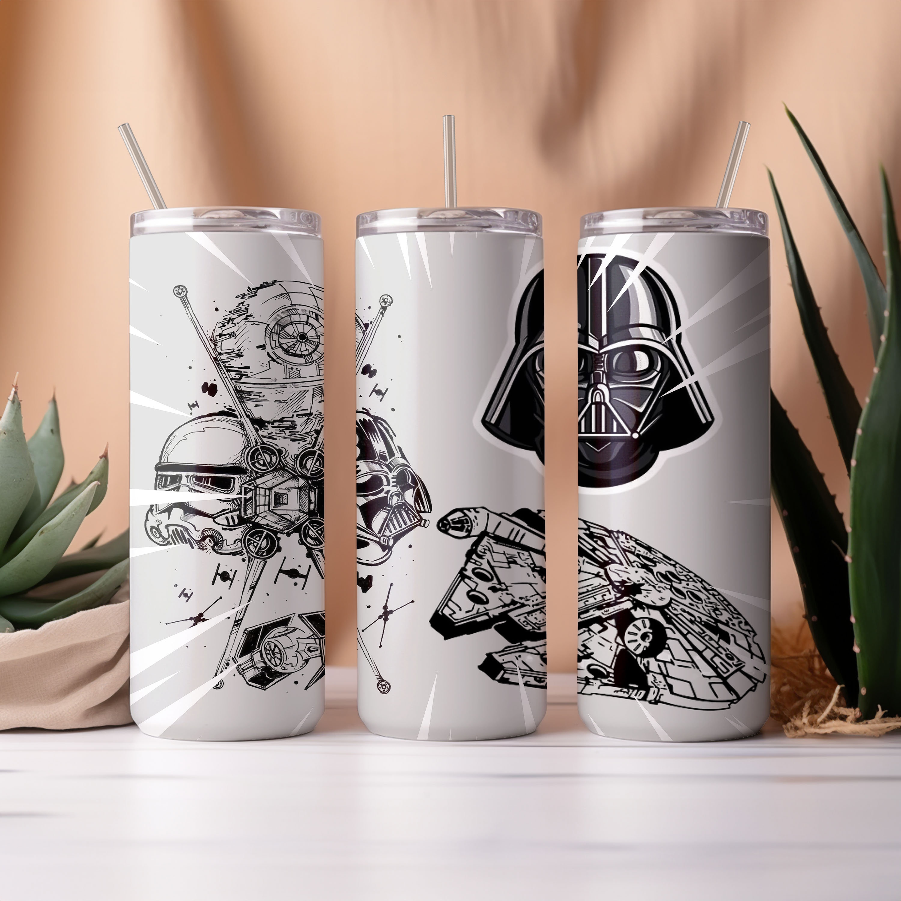 Star Wars Tumbler Wrap Bundle | 20 Oz Star Wars Quencher Tumbler PNG ...