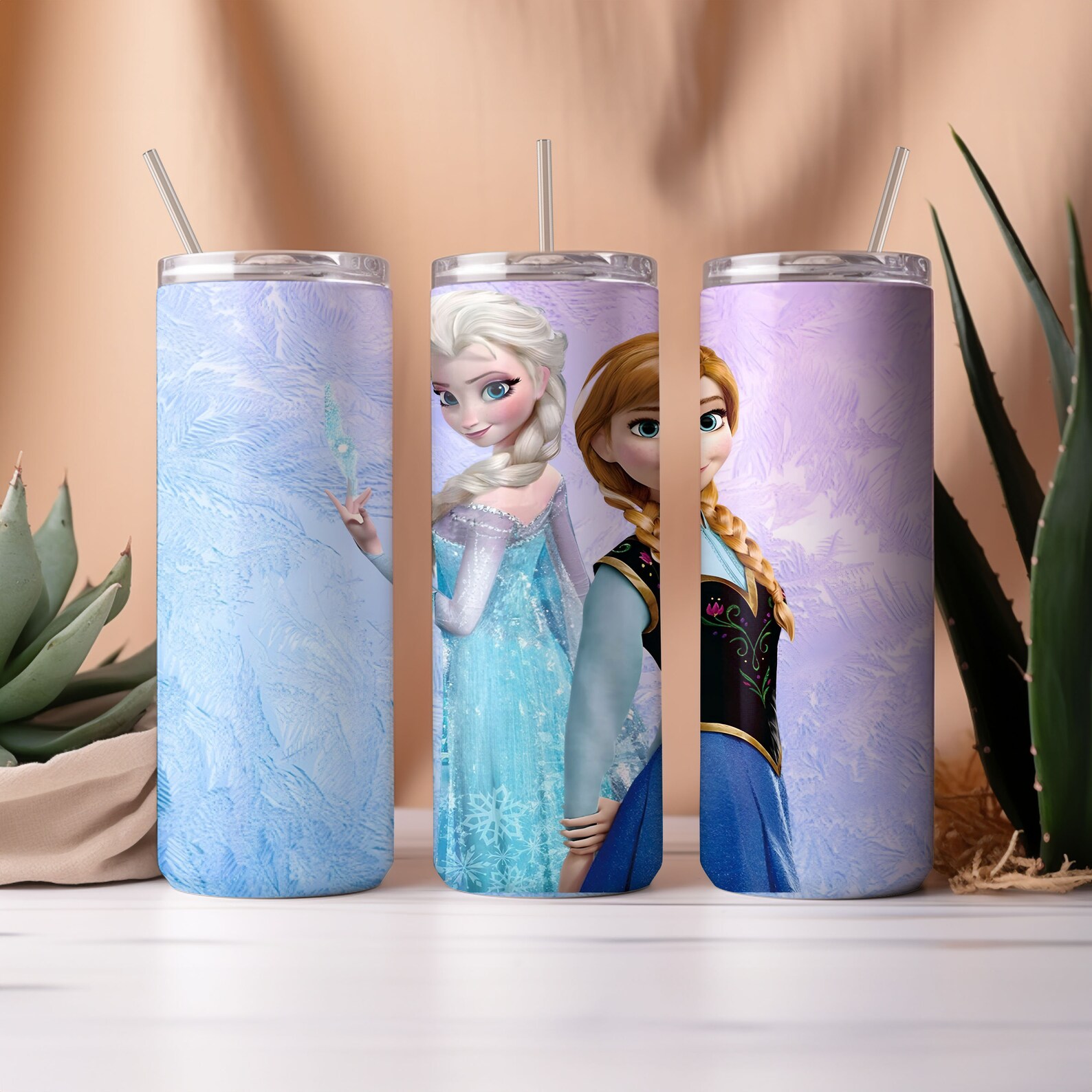 Frozen Tumbler Wrap Bundle | Elsa PNG Sublimation Designs (digital ...