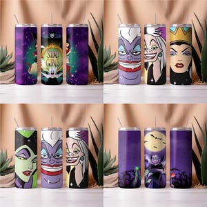 Villains Tumbler Wrap Bundle | Evil Tumbler, Halloween Tumbler Wrap ...