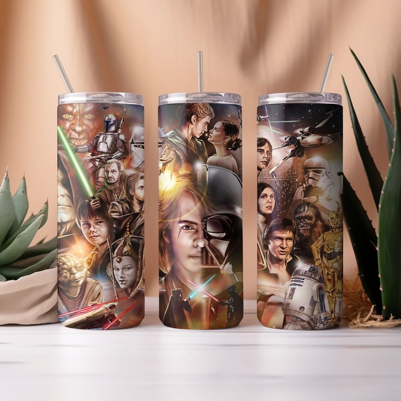 Star Wars Tumbler Wrap Bundle | 20 Oz Star Wars Quencher Tumbler PNG ...