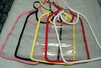 Cute Clear Vinyl Bib - Etsy
