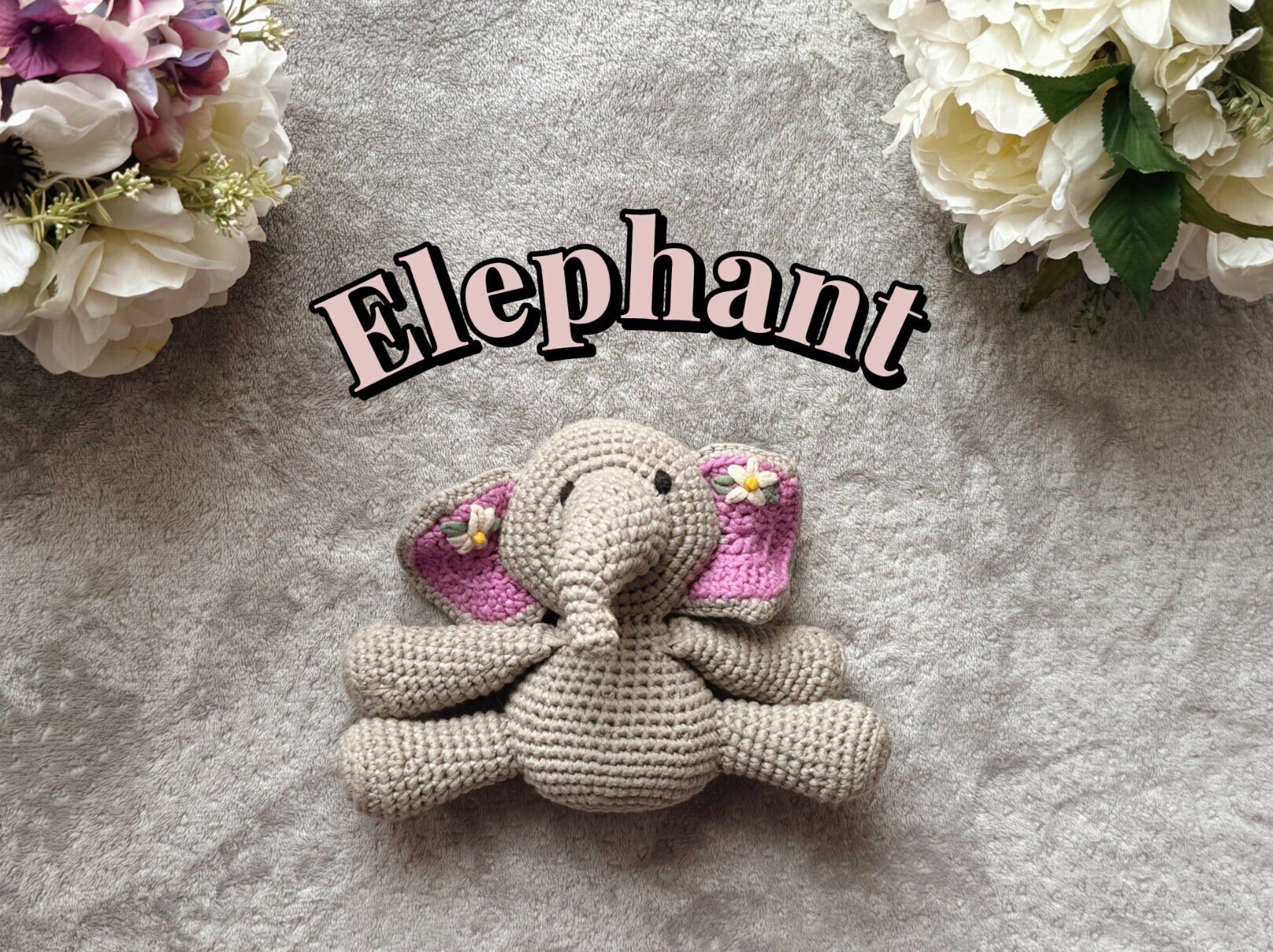 Elephant Plushy With Floral Hand Embroidery - Etsy