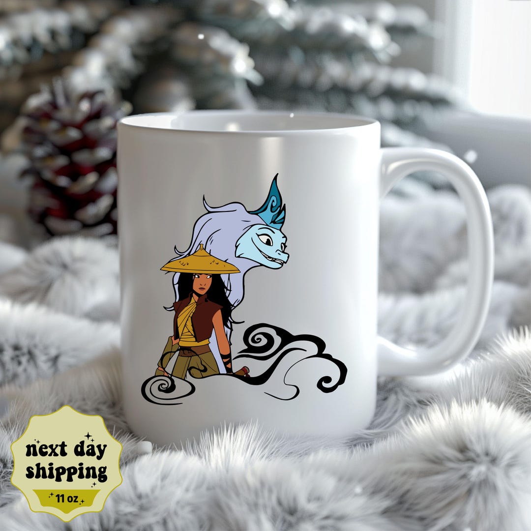 Personalized Coffee Mug, Disney's Raya and the Last Dragon, Ceramic ...