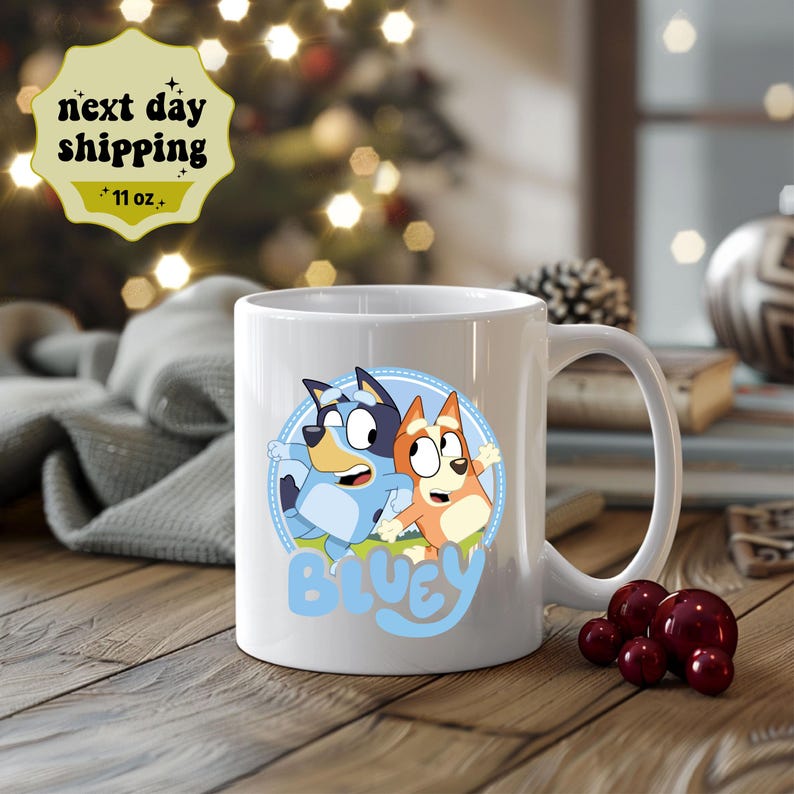 Bluey Design Tea Mug, and Why Should I Care Glass Can, I Slipped on Mah ...