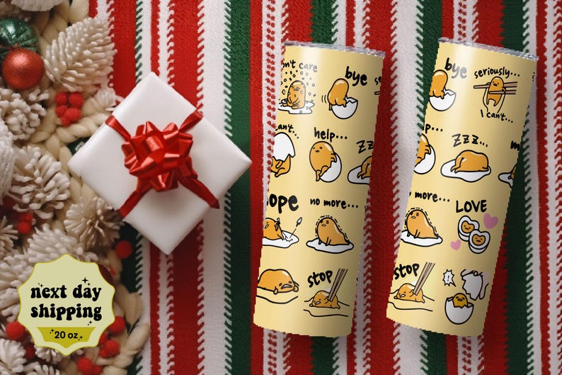 Gudetama Lazy Egg Tumbler, Cute Egg Water Bottle, Guides Anime Figure ...