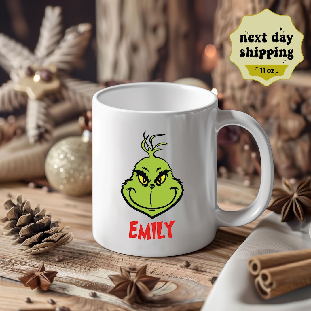 Grinch Coffee Mug, Gift for Christmas, Merry Grinchmas, 11oz Tea Cup ...