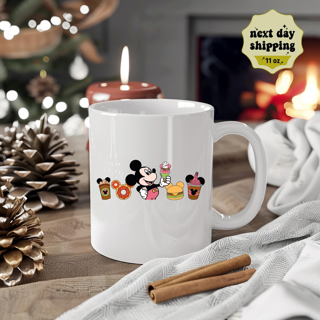 Mickey Mouse, Hungry Mickey Mouse Coffee Cup, Tea Cup for Christmas ...
