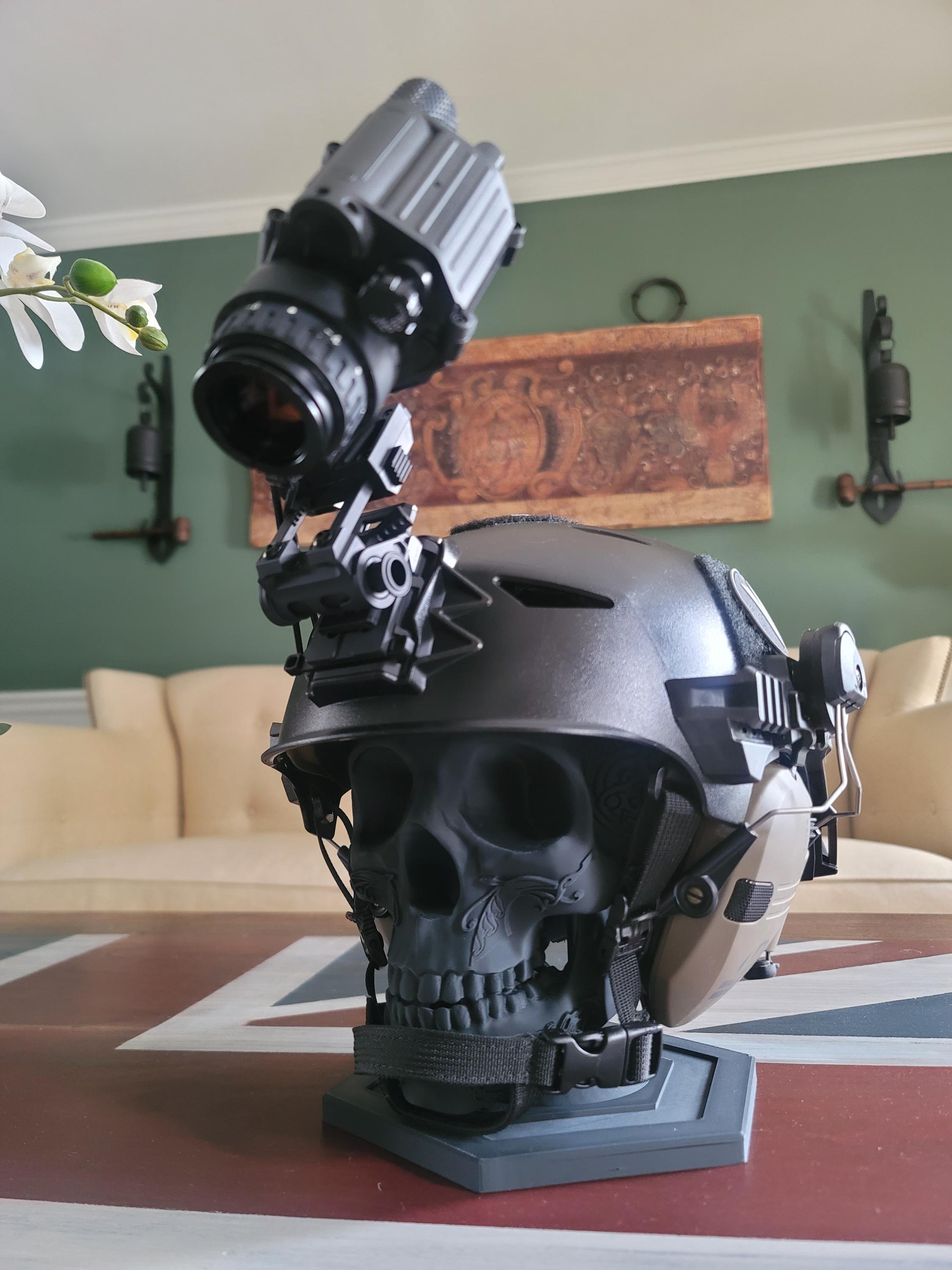 Viking Runes Skull Helmet Stand - Etsy