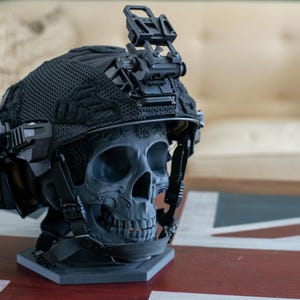 Viking Runes Skull Helmet Stand - Etsy