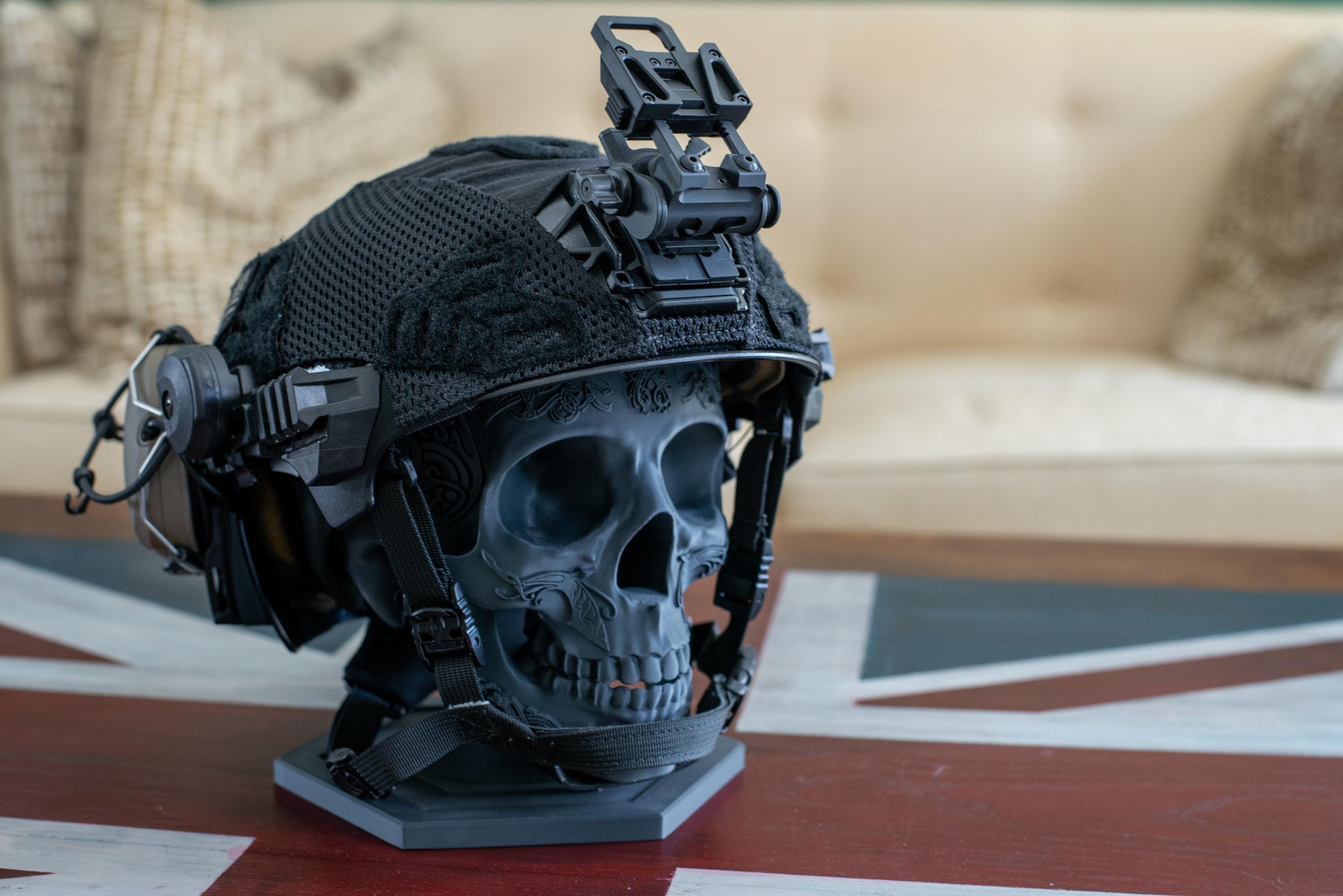 Viking Runes Skull Helmet Stand - Etsy