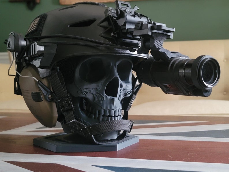 Viking Runes Skull Helmet Stand - Etsy