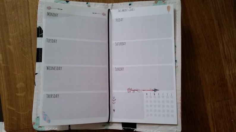 Boho COMPLETE SET Inserts With Horizontal Week-personal Size*midori ...