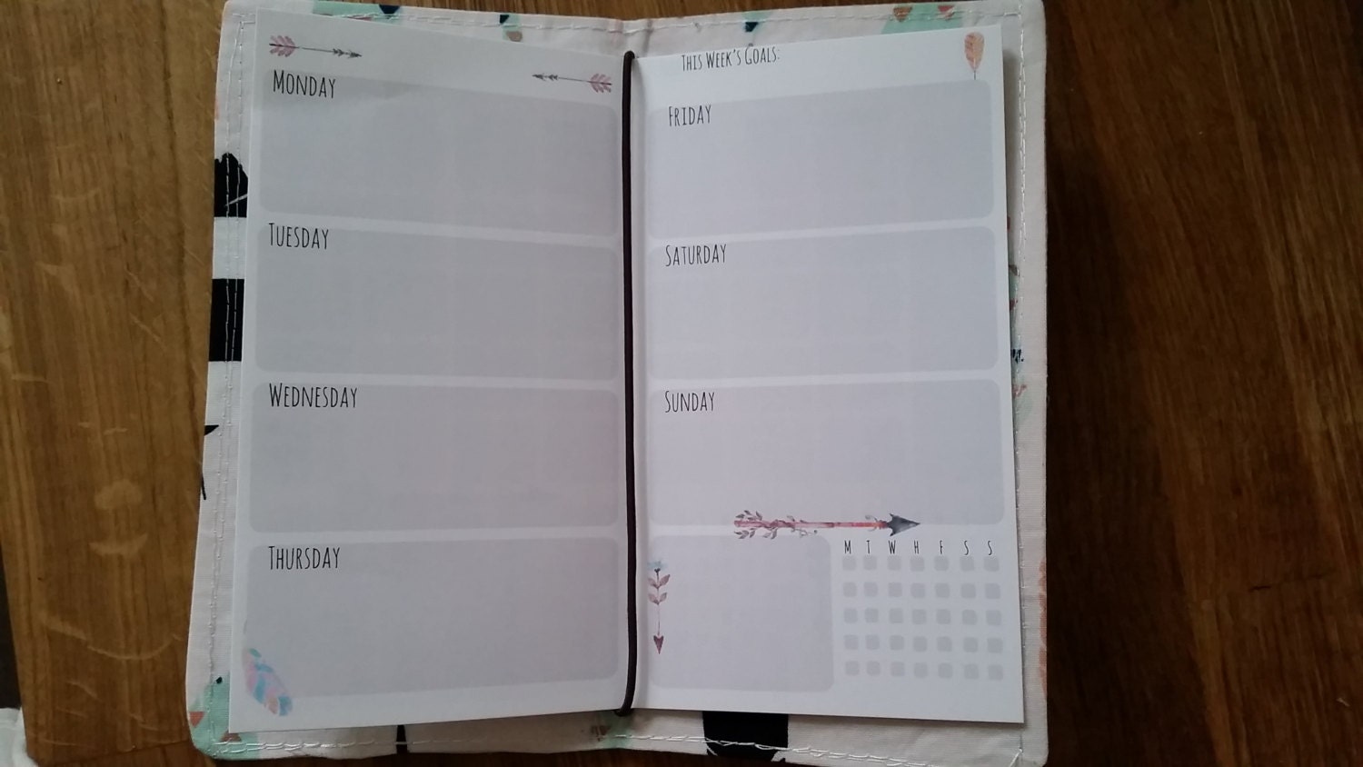 Boho COMPLETE SET Inserts With Horizontal Week-personal Size*midori ...