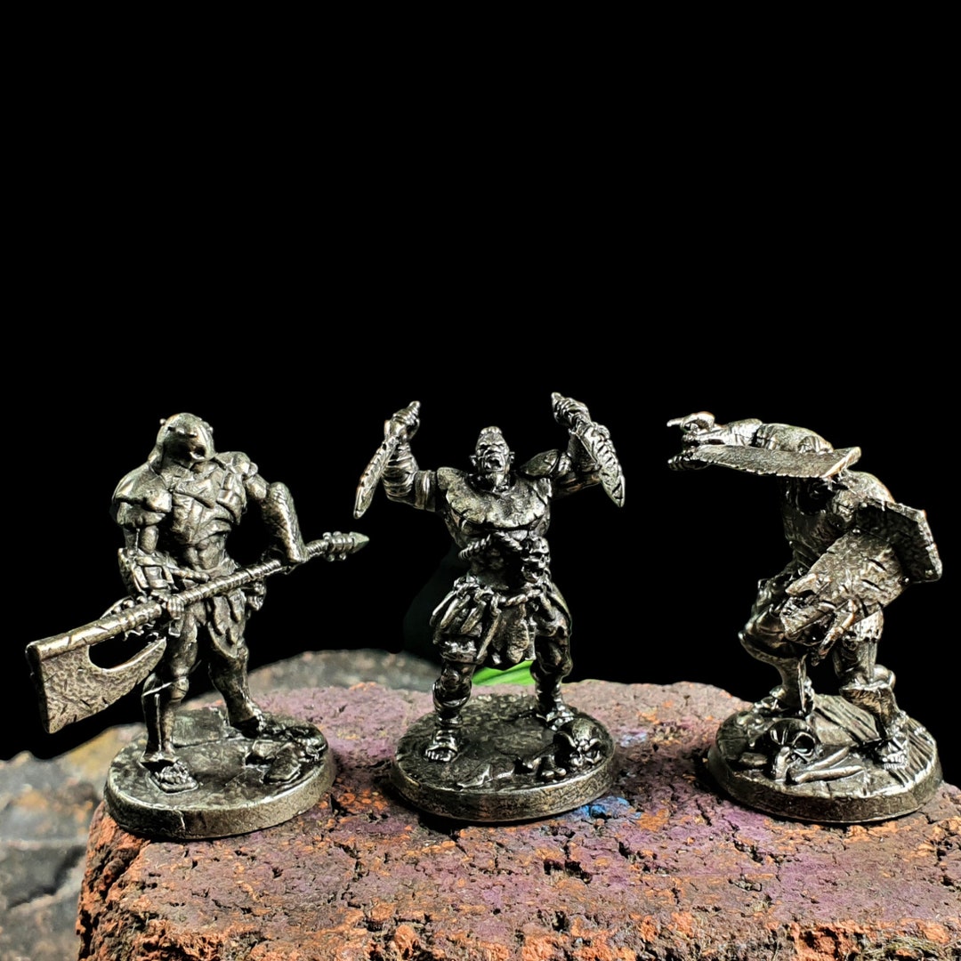 Orc Metal Miniature / Dungeons and Dragons Orcs Figurine / Fantasy ...