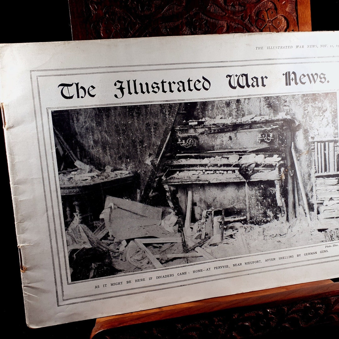 World War 1 Vintage Illustrated Magazine the Illustrated War News War ...