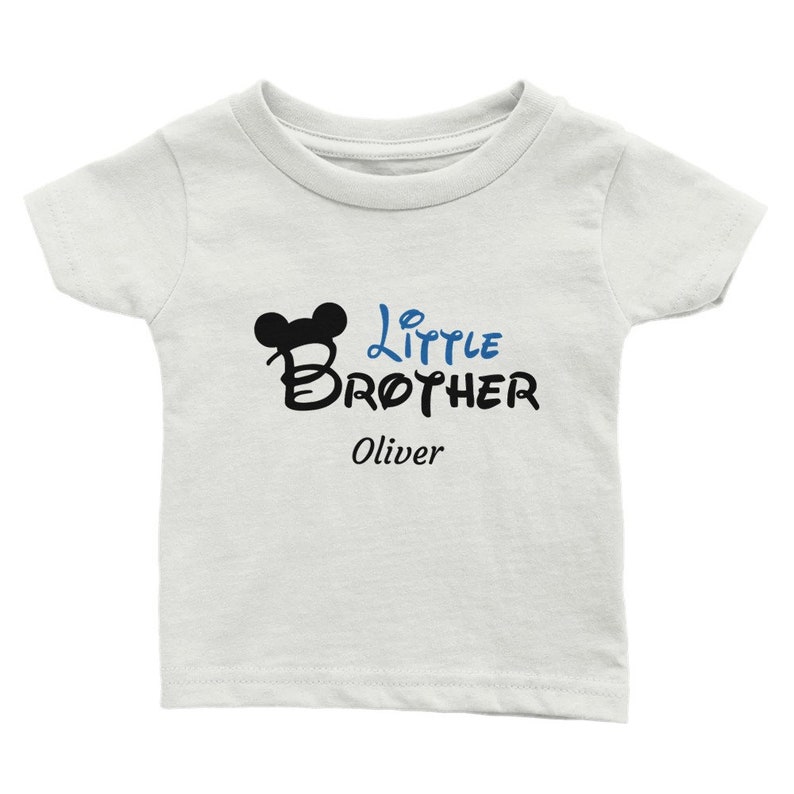 Personalised Little Brother T-shirt - Etsy