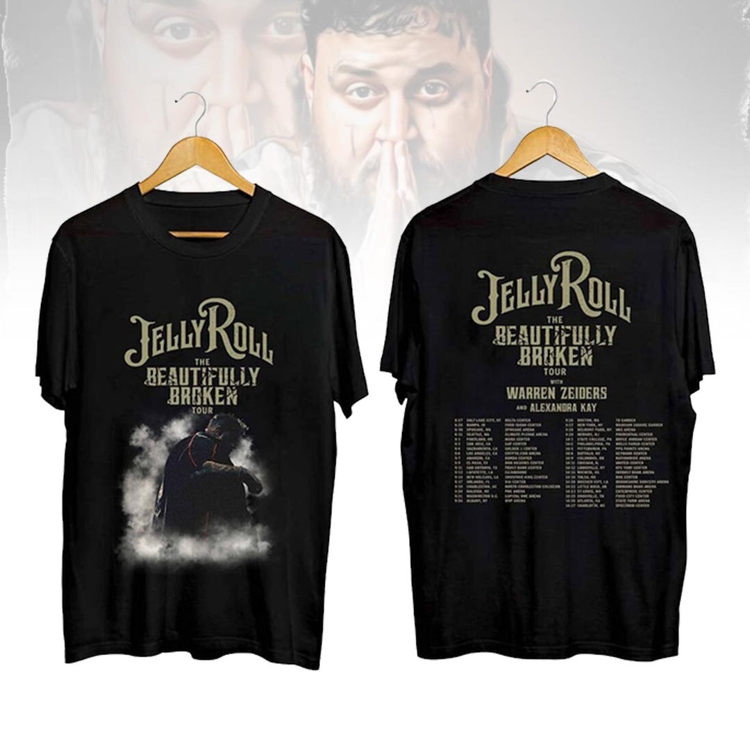 Jelly Roll the Beautifully Broken Tour 2024 Shirt, Jelly Roll Merch ...