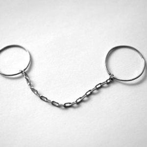 Chain Double Ring - Etsy