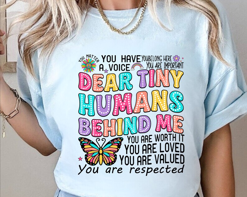 Dear Tiny Humans Png, Inspirational Positive, Teacher Appreciation, Happy Graduation Png, Retro ...