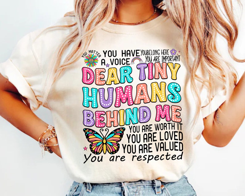 Dear Tiny Humans Png, Inspirational Positive, Teacher Appreciation, Happy Graduation Png, Retro ...