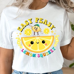Easy Peasy Lemon Squeezy Png, Hello Summer Png, Summer Shirt ...
