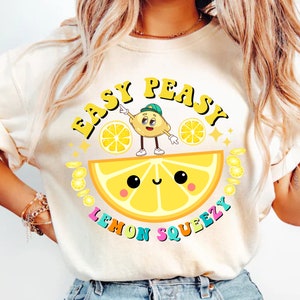 Easy Peasy Lemon Squeezy Png, Hello Summer Png, Summer Shirt ...