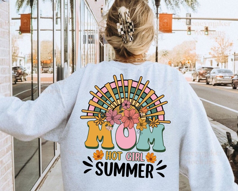 Hot Mom Summer Png Retro Hot Mom Summer Digital Design Summer Vibes