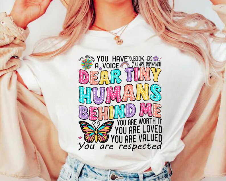 Dear Tiny Humans Png, Inspirational Positive, Teacher Appreciation, Happy Graduation Png, Retro ...