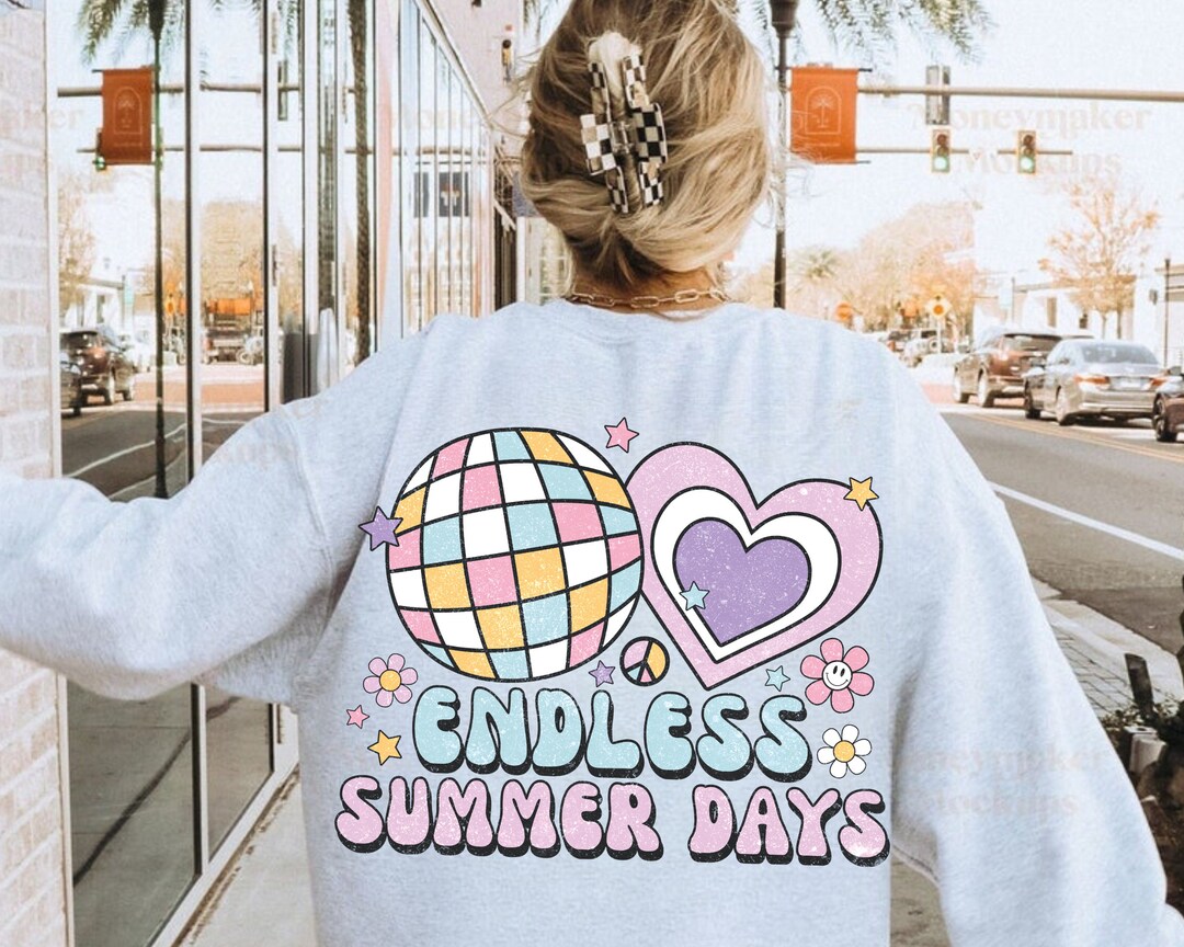 Retro Endless Summer Days Design Vintage Sublimation, End Summer ...