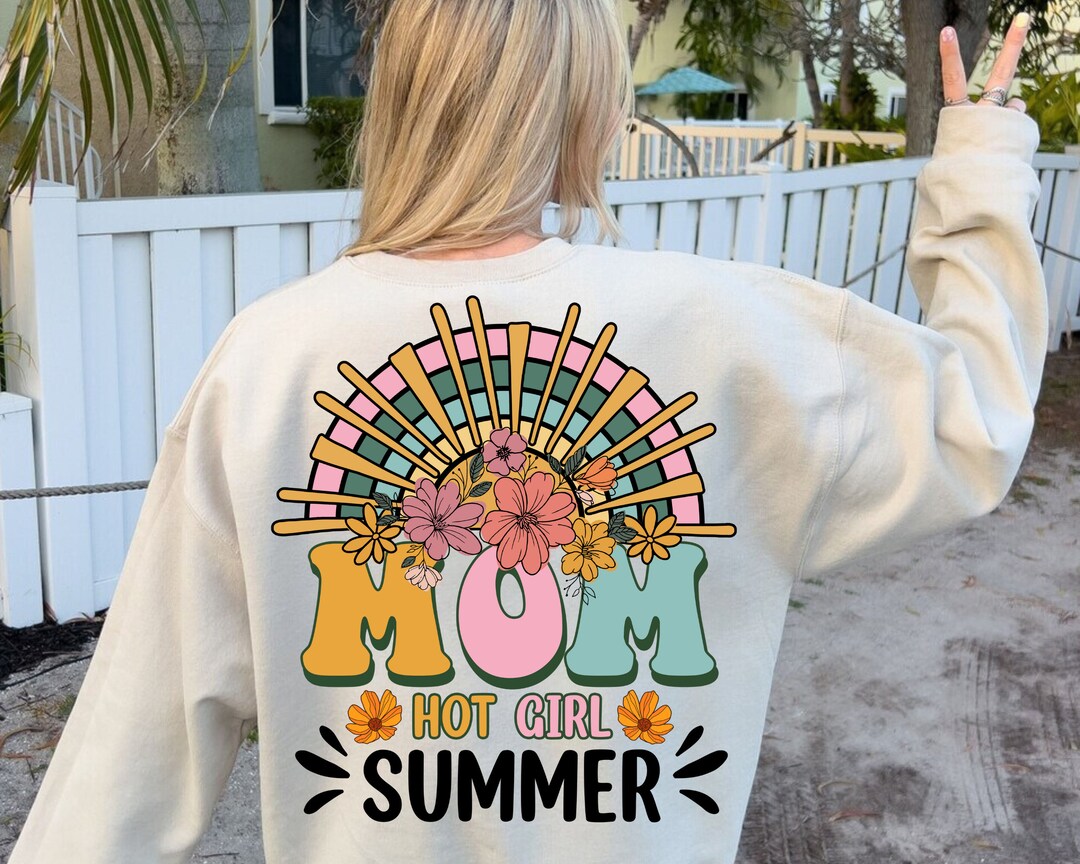 Hot Mom Summer Png Retro Hot Mom Summer Digital Design Summer Vibes