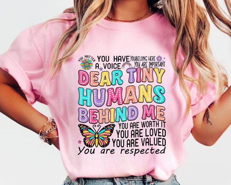 Dear Tiny Humans Png, Inspirational Positive, Teacher Appreciation, Happy Graduation Png, Retro ...