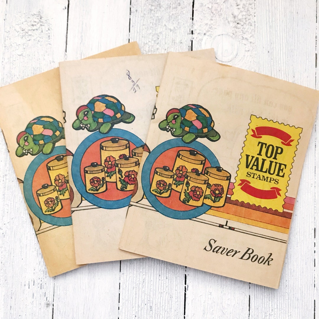Vintage Top Value Trading Stamp Book - Etsy
