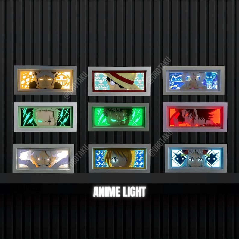 Anime Light Box | Anime Desk Lamp | Anime RGB Night Light | Manga ...