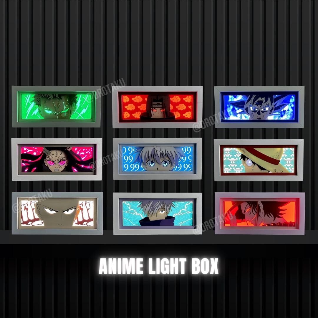 Anime Light Box | Anime Desk Lamp | Anime RGB Night Light | Manga ...