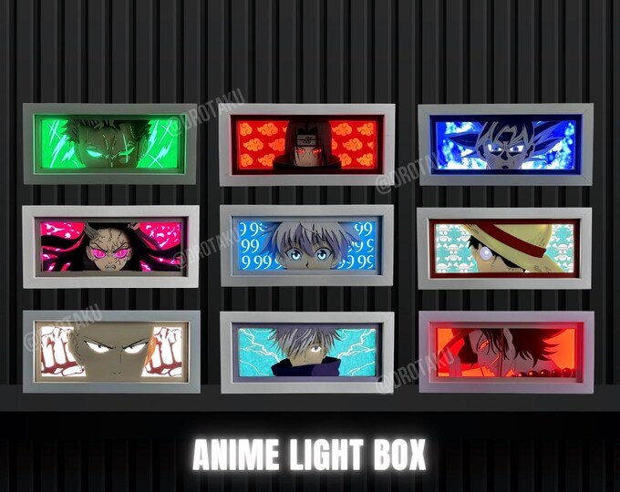 Anime Lightbox | Anime Inspired Night Light | Anime Inspired LED Light ...