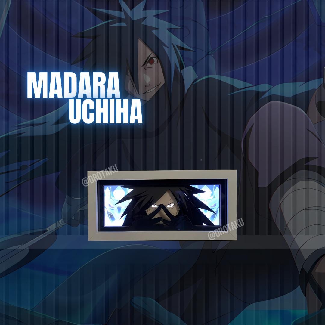 Anime Light Box 3D Madara Uchiha Anime Desk Lamp Anime RGB Night Light ...