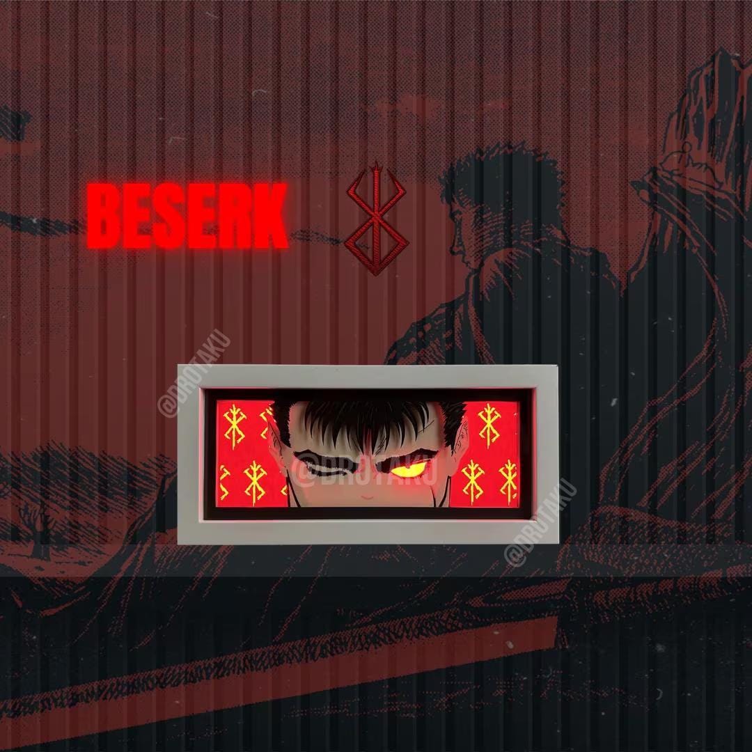 Anime Light - Beserk - Anime Desk Lamp - Anime RGB Night Light - Manga ...
