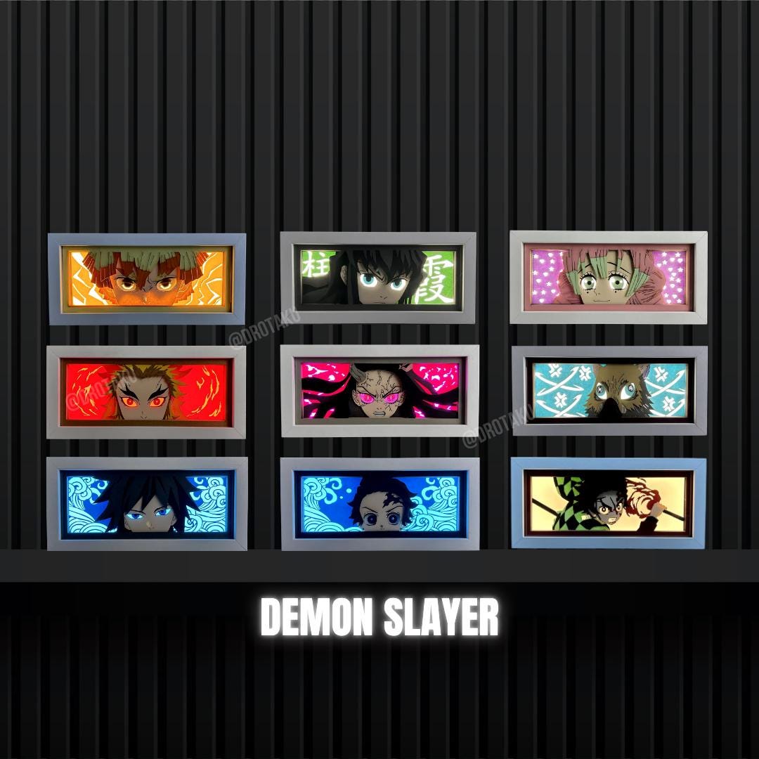 Anime Light Anime Desk Lamp Anime RGB Night Light Manga Lightbox Anime ...