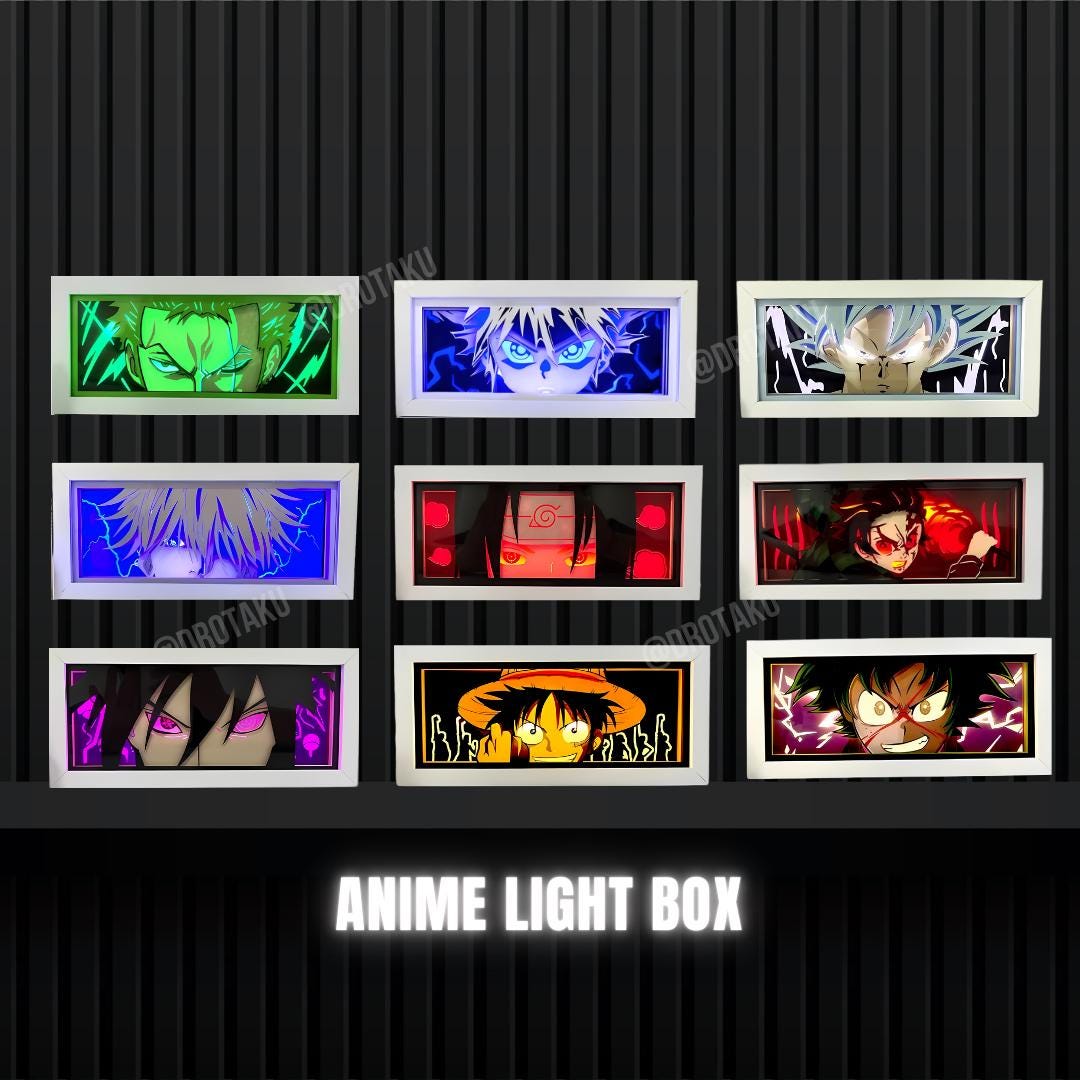 Anime Light Box Anime Desk Lamp Anime RGB Night Light Manga Light Box ...