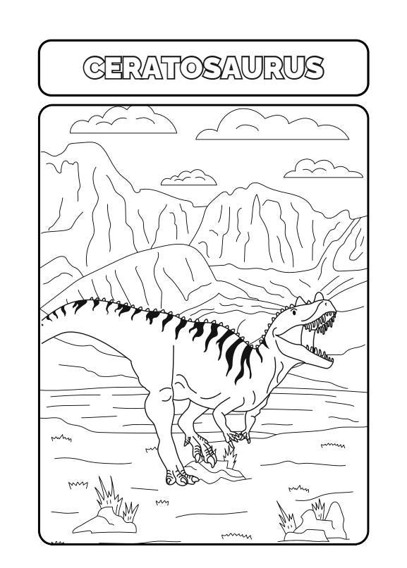 Dino Discoveries: A Prehistoric Coloring Adventure - Etsy
