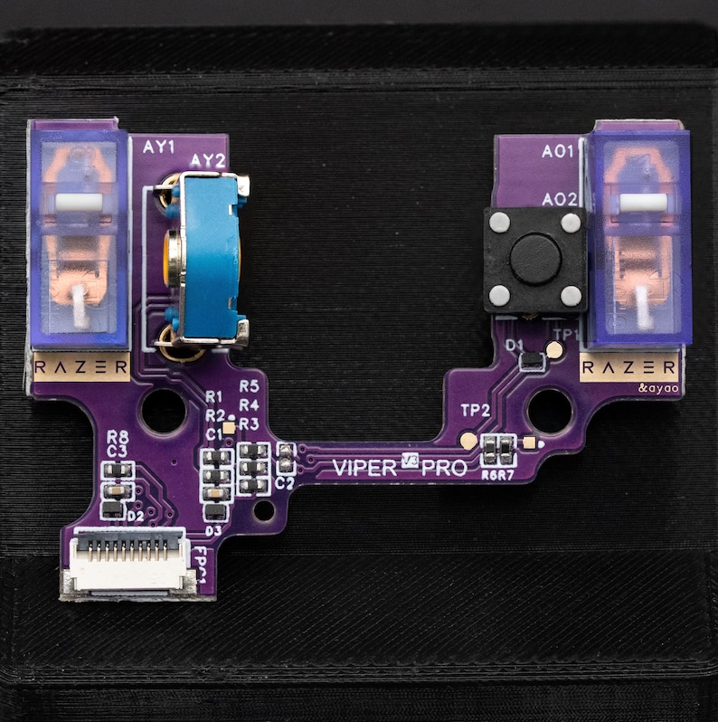 Razer Viper V3 Pro Hot-swap PCB | Upgrade Microswitches & Scroll Wheel ...