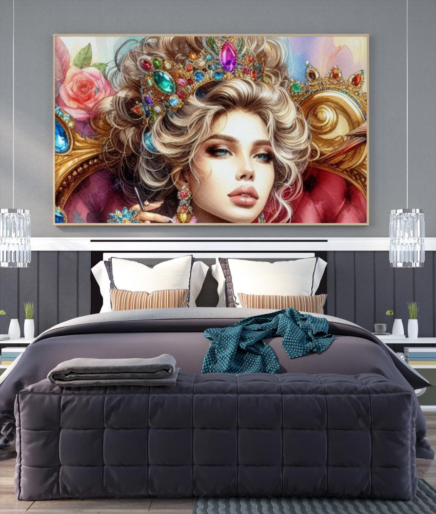 Art Print 'the Queen of the West ' Luxurious Digital Art Refined ...
