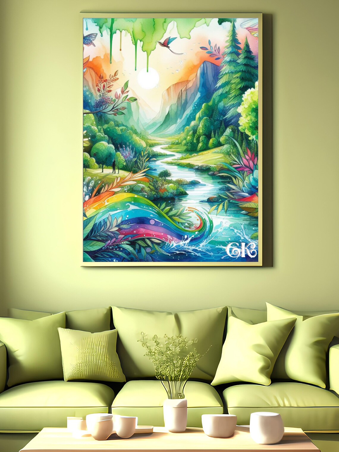 Symphony of Enchanted Nature Printable Wall Art Piano Path Art ...