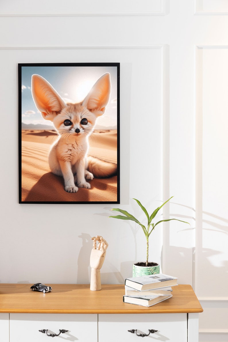 Fennec Fox Art Print Digital Download Desert Animal Wall Decor ...