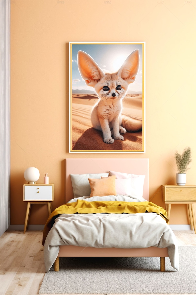 Fennec Fox Art Print Digital Download Desert Animal Wall Decor ...