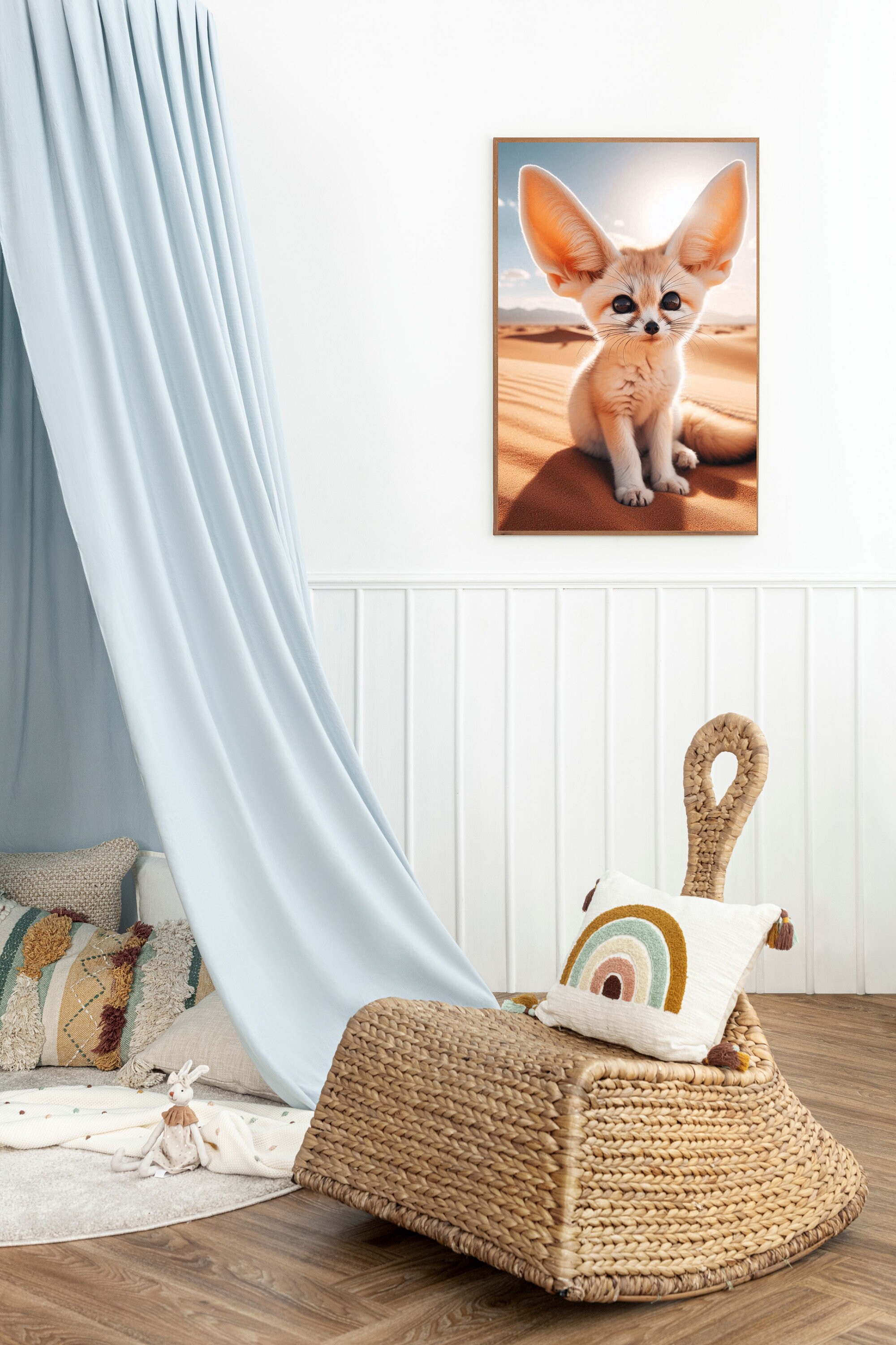 Fennec Fox Art Print Digital Download Desert Animal Wall Decor ...