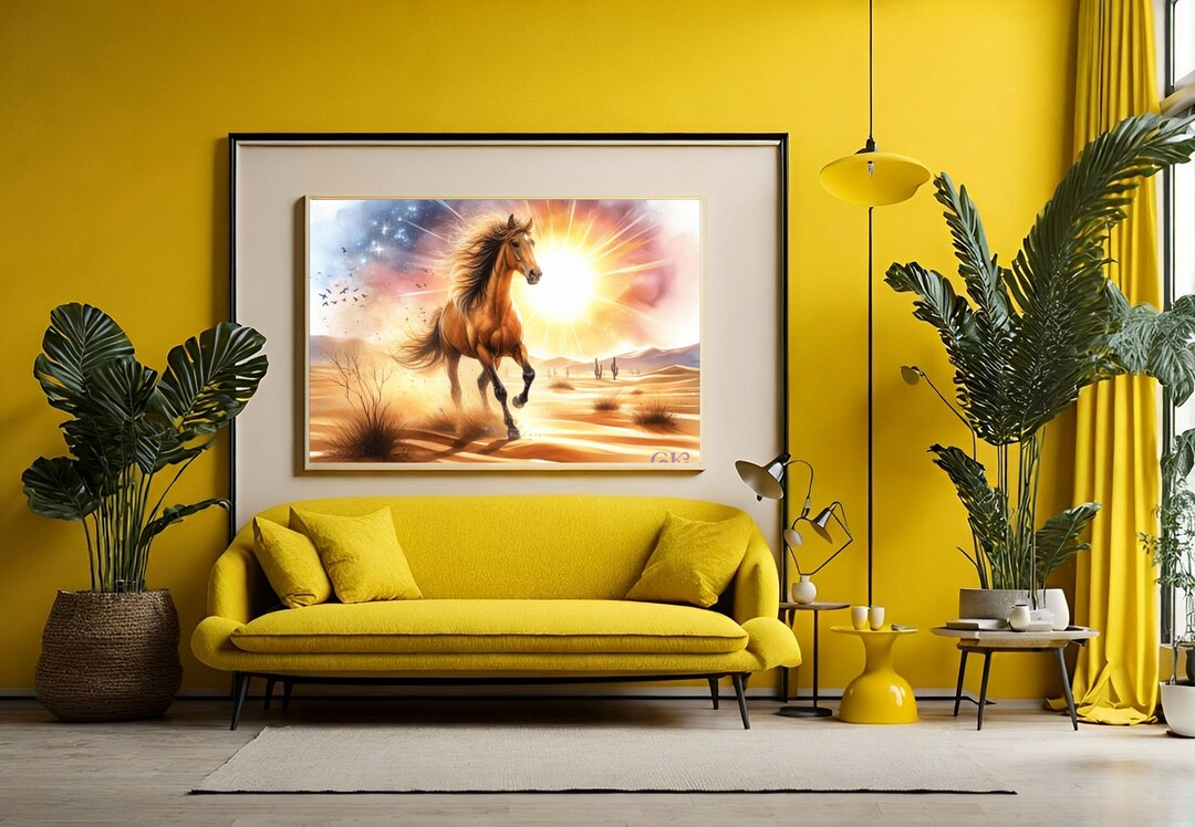 Desert Landscape Wall Art Arizona Desert Painting Southwestern Decor ...