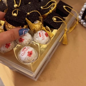 Felt Ferrero Rocher Graduation Cap Topper: Class of 2025 Party Favor - Etsy