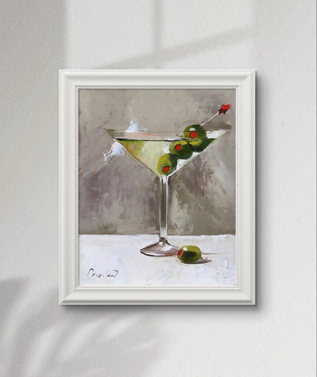Original Still Life Olive Oil Painting Tiny Signed Oil Art, Small ...